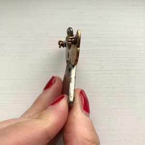 Vintage | Jewelry | Vintage Silver Gold Angel Love Pin | Poshmark